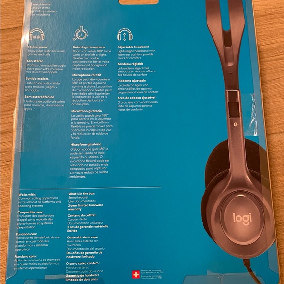 Logitech | Other | Logitech H11 Stereo Headset New | Poshmark